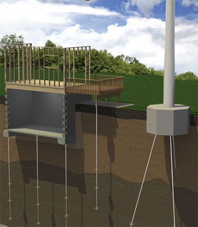 Helical Piers - Denver Foundation Solutions